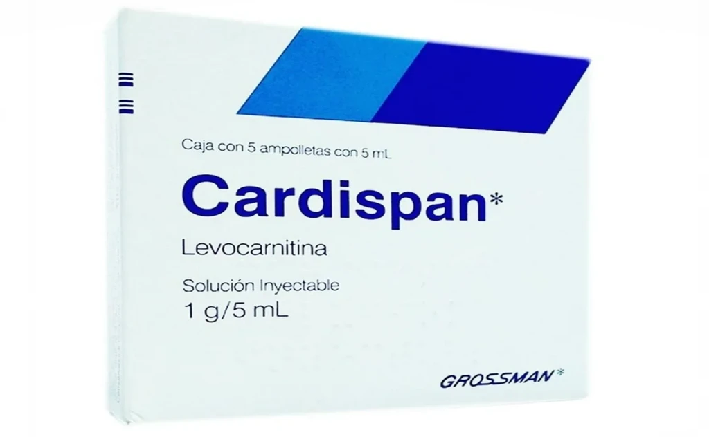 Farmacia París - Cardispan 1G/5Ml C/5 Ampolletas (Levocarnitina)