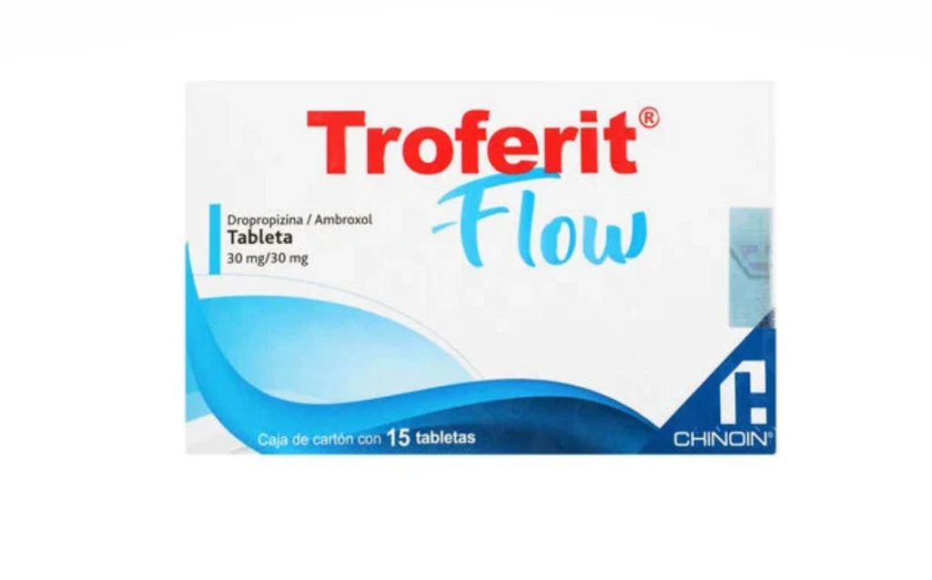 Farmacia París - Troferit Flow 30/30 Mg Tab 15 (Ambroxol/Dropropizina)