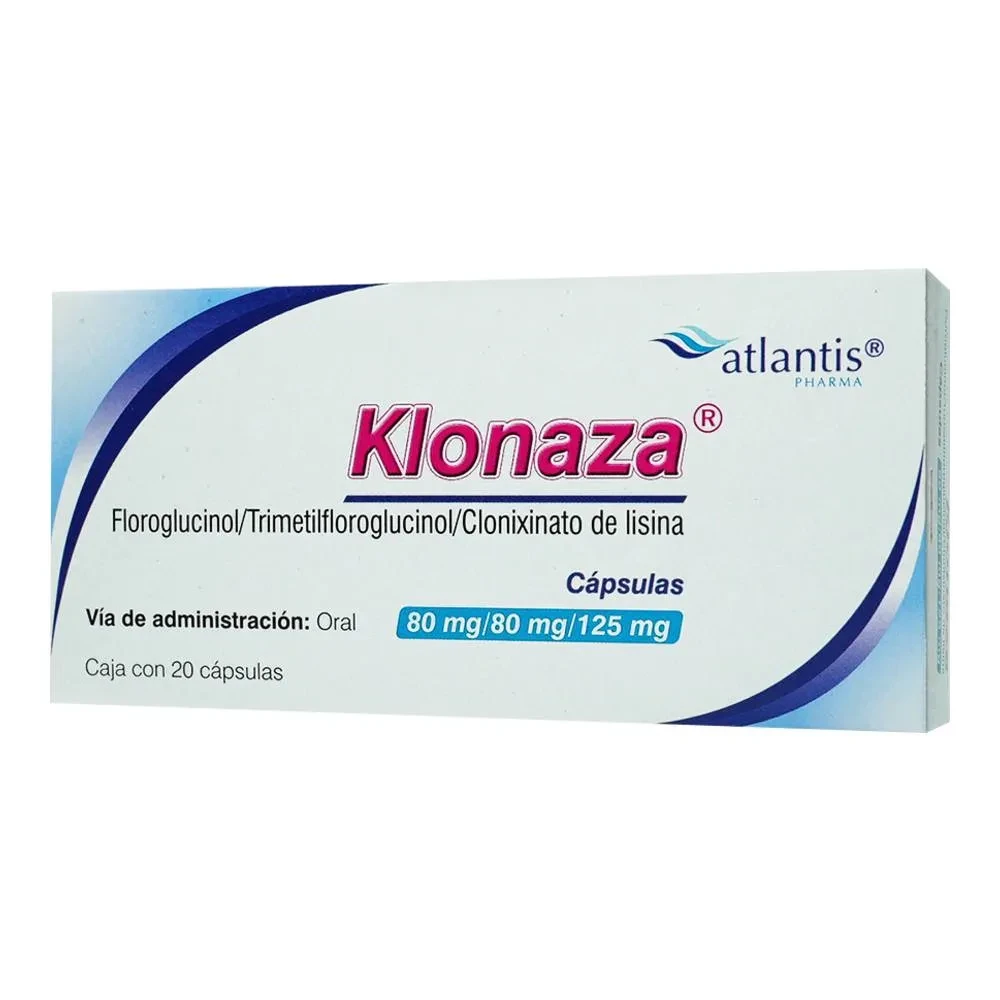 Farmacia París - Klonaza 80 80 125 mg 20 caps lisina