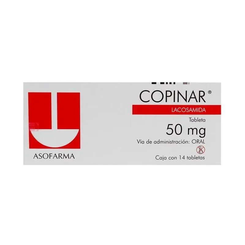 Farmacia París - Copinar 50 Mg 14 Tab (Lacosamida)